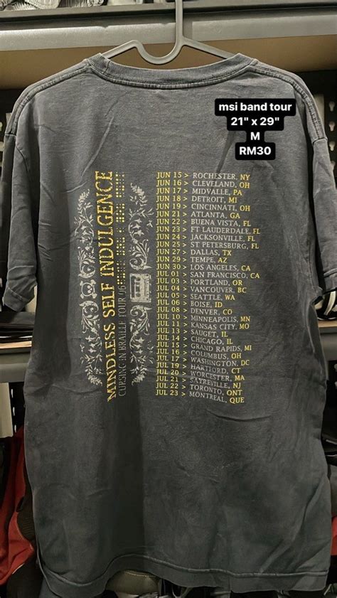 Msi Band Mens Fashion Tops And Sets Tshirts And Polo Shirts On Carousell