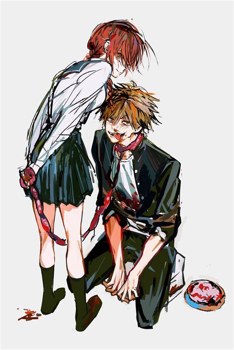 Makima And Denji Chainsaw Man Drawn By Mkmwyydlp Danbooru