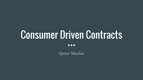microservices consumer driven contracts in practice ppt