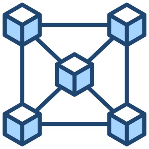 Blockchain Generic Blue Icon