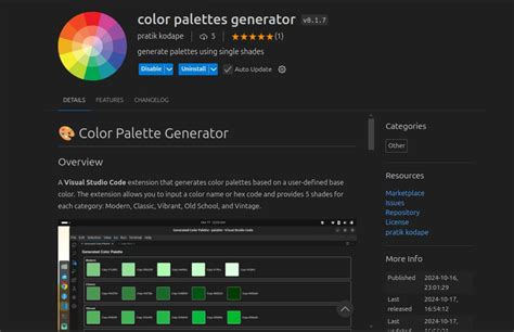 Vscode Developer Extension Design Programming Opensource Coding Colorpalette Pratik Kodape