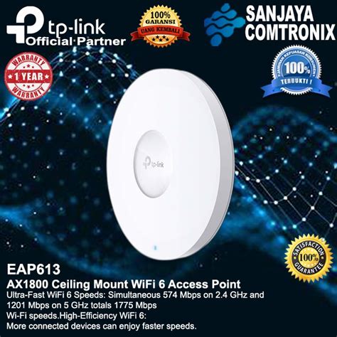 Jual Tp Link Eap613 Ax1800 Ceiling Mount Wifi 6 Access Point Di Seller Kingyo Cengkareng Timur