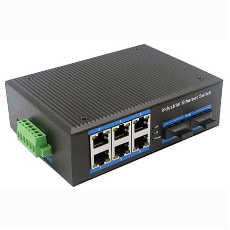 6 Port 10 100Base TX 2 Port 100Base FX Industrial Ethernet Switch Suppliers Manufacturers