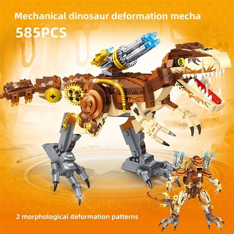 585pcs Diy 조립 빌딩 블록 기계 공룡 변형 메카 교육용 조립 빌딩 세트 Temu에서 쇼핑하고 저축을 시작하세요