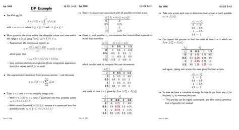 Get Answer For The Dynamic Programming Example Material Rework It