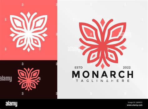 A Brand Logo Monarch On Three Backgrounds Stock Vector Image And Art