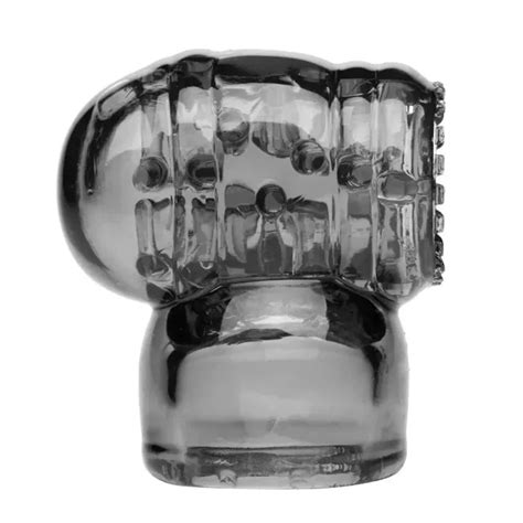 Black Vibra Cup Male Masturbation Wand Attachment Ecstasy Passion