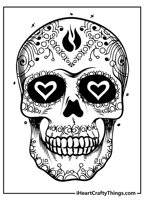 Free Printable Skull Coloring Pages For Adults Totally Free Printables
