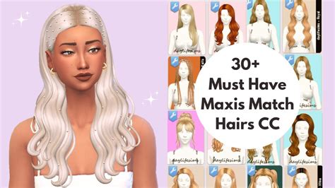30 Must Have Maxis Match Cc Hairs For Females With Links Youtube