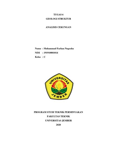 tugas 6 muhammad farhan nugraha 191910801014 pdf geophysics