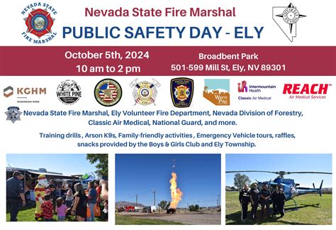 Nevada State Fire Marshal Public Safety Day Welcome To Ely