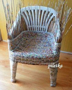 Плетение из газет #плетение #креатив #мастерство #мебель #хендмейд ...