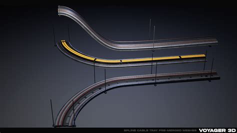 Artstation Spline Cable Kit Vol 02 Game Assets