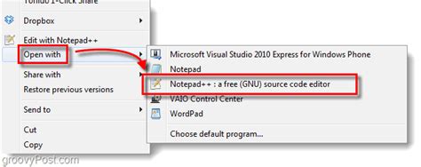 how to add program associations to file types in windows 7