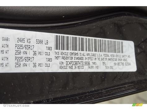 2017 Journey Color Code Px8 For Pitch Black Photo 117181270