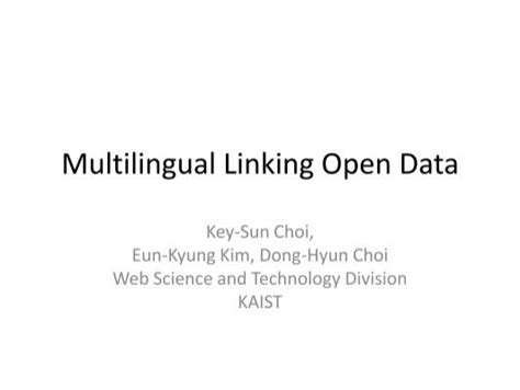 Multilingual Linking Open Data Flarenet
