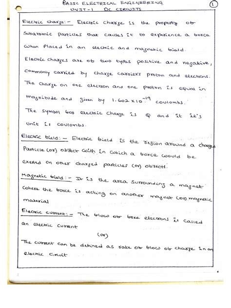 Unit I Dc Circuits Pdf