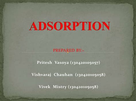 Adsorption Basics Pptx