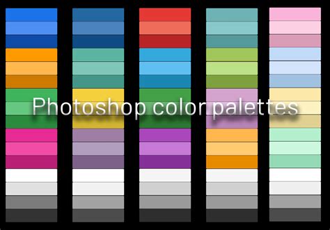 Swatches Pack For Photoshop Color Palette Collection For Photoshop