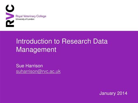 PPT Introduction To Research Data Management PowerPoint Presentation ID