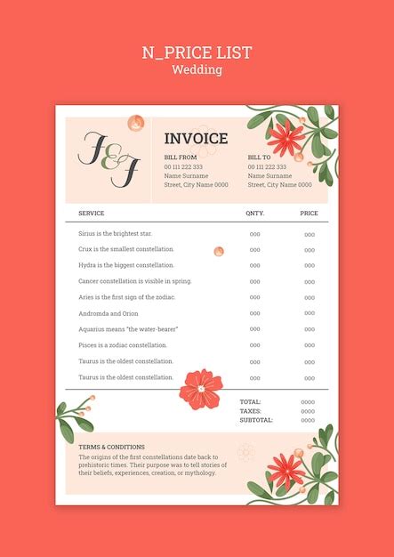 Wedding Template Design Free Psd