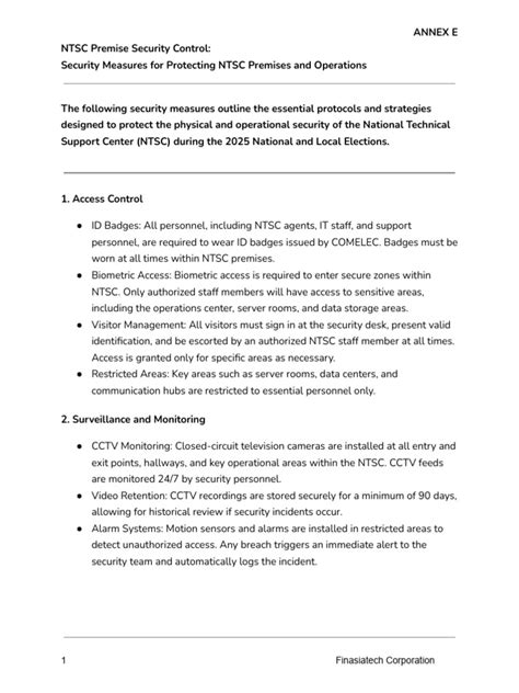Annex E Security Control Pdf Security Computer Security