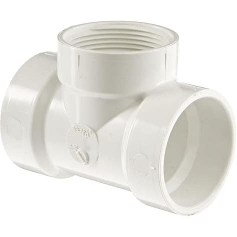 4 In X 4 In X 4 In Pvc Dwv Flush Cleanout Tee