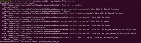 Error While Enabling Jupyter Over Ws Extension Issue Googlecolab Jupyter Over