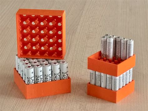 Stackable Battery Holders By Hansendk Makerworld Download Free 3d Models