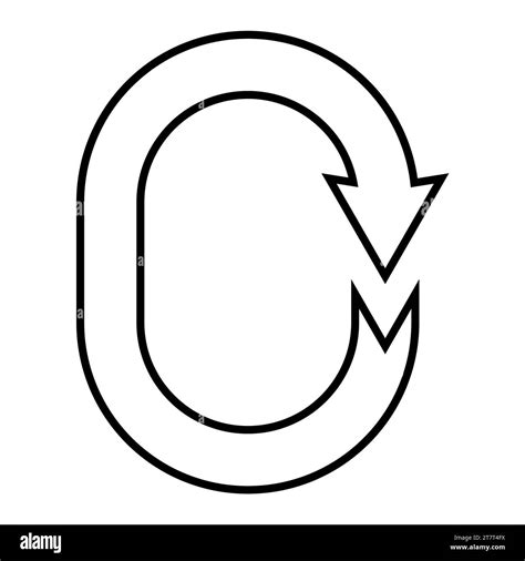 Letter C Sign Connecting Connect Letter C With Arrow Stock Vector