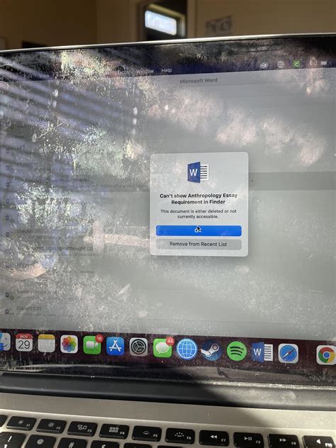 Why Wont It Let Me Open This Recent File Its My Final College Paper So I Need In R Word