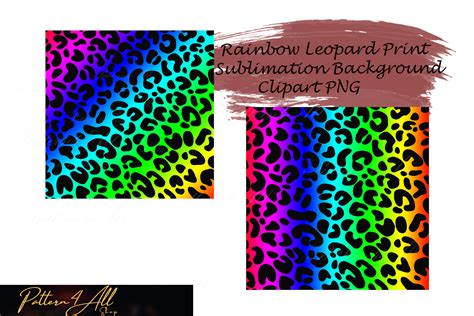 Rainbow Leopard Print Sublimation File Graphic By Art Studio · Creative