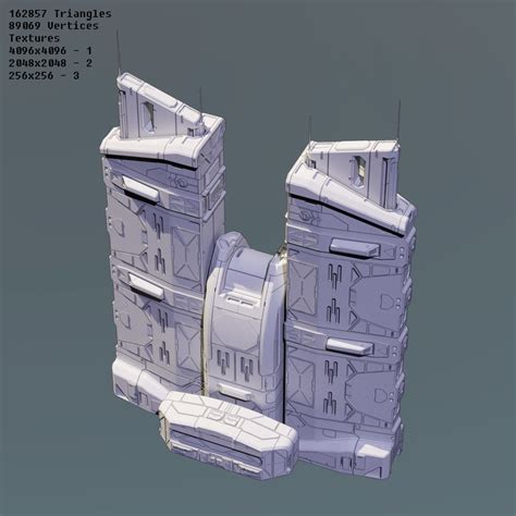 Modular Space Station 3d Model Cgtrader