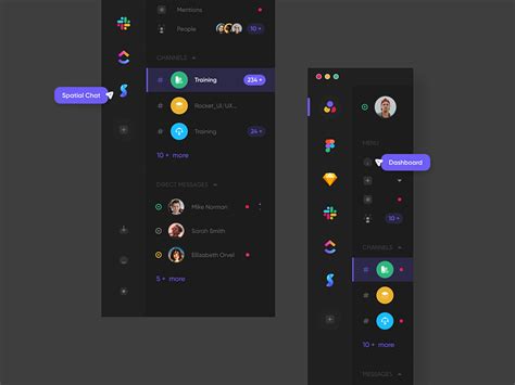 Sidebar Navigation Dark Theme By Fatemeh Golivari On Dribbble