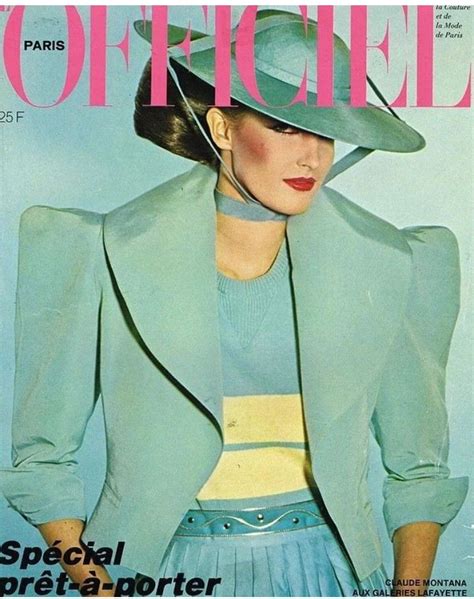 Lofficial Paris 1980 Fashion 1980s Montana Vintage Fashion