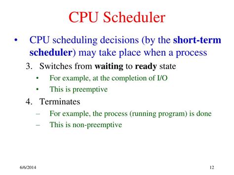 PPT CPU Scheduling PowerPoint Presentation Free Download ID