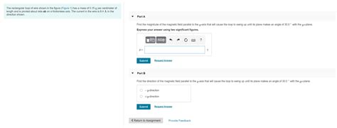 Solved The Rectangular Loop Of Wire Shown In The Figure Chegg