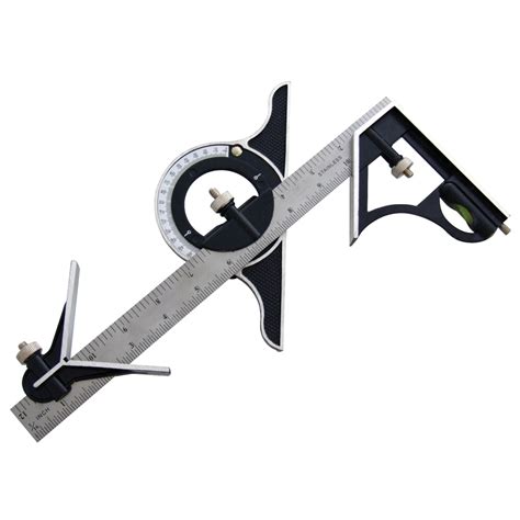 Combination Square Set Protractor Spirit Level Alu Grandado