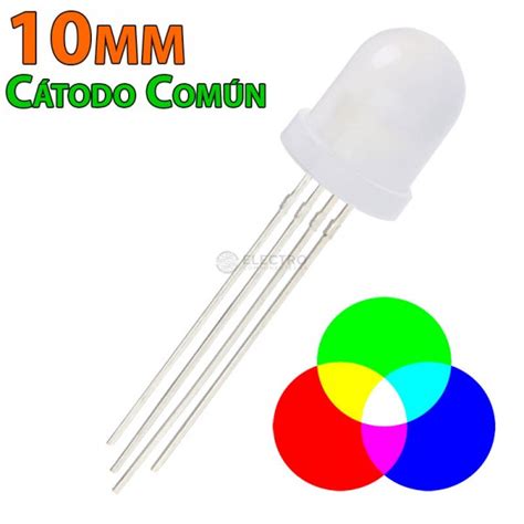 LED Difuso RGB 10mm Catodo Común