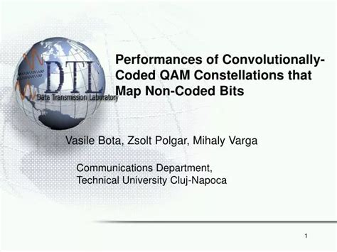 Ppt Performances Of Convolutionally Coded Qam Constellations That Map