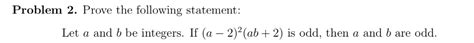 solved problem 2 prove the following statement let a and b