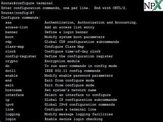 Ios Command Modes Pptx Operating Systems Computer Software And Applications
