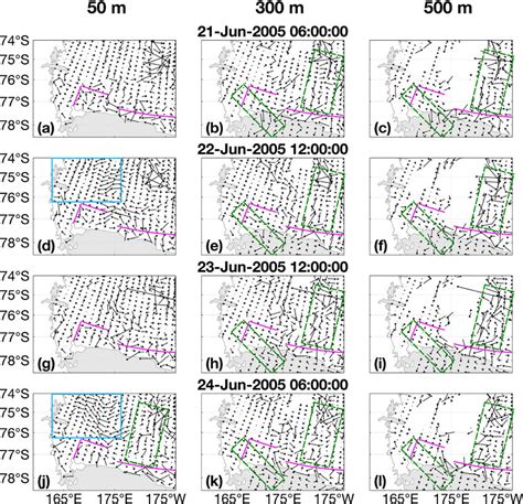 Spatial Distributions Of Ocean Currents At The Depth Of A D G J 50