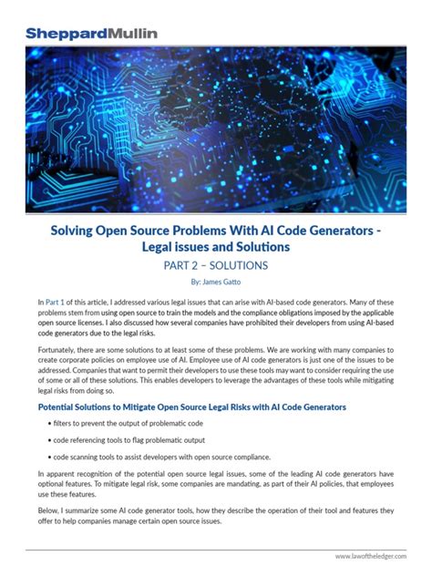 Ai Code Generators Article Part 2 0623 Pdf Open Source Artificial Intelligence