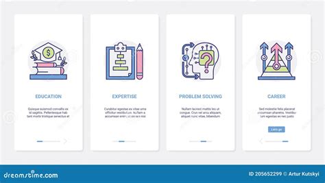 Business Career Education Problem Solving UX UI Onboarding Mobile