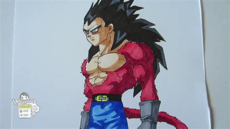 How To Draw Vegeta Super Saiyan 4 Step By Step Tutorial Images And