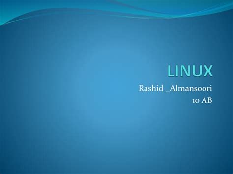 Linux Commands And Info Pptx Operating Systems Computer Software And Applications