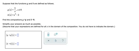 Answered Suppose That The Functions G And H Are… Bartleby