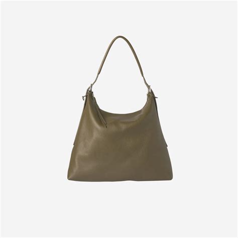 르메르 위크 엔드 벨트백 소프트 그레인 레더 다크 토바코 Lemaire Kream