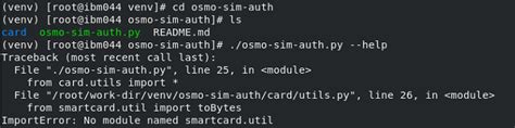 Module Smartcardutil Not Found When Running Osmo Sim Authpy · Issue